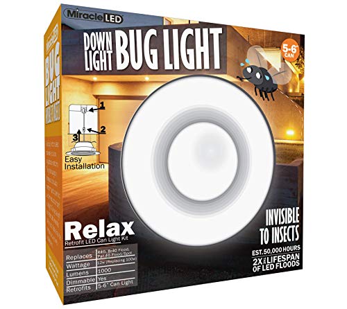 Miracle LED 604621 5-6" Bug Soffit Light, 1-Pack, Sunset Glow