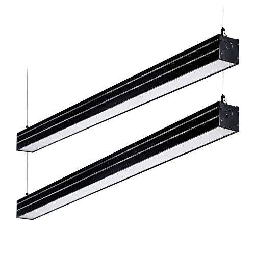 LEONLITE 4ft Dimmable LED Linear Light, 4600lm Linkable Suspension ...