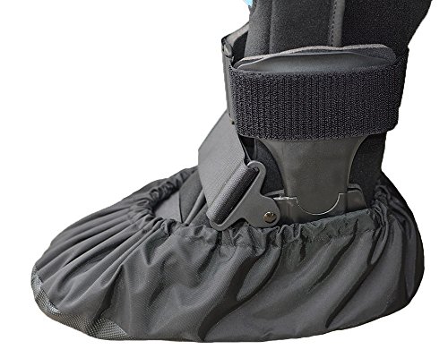 MyShoeCovers 1 Fracture Walking Boot Cover - Black, Large