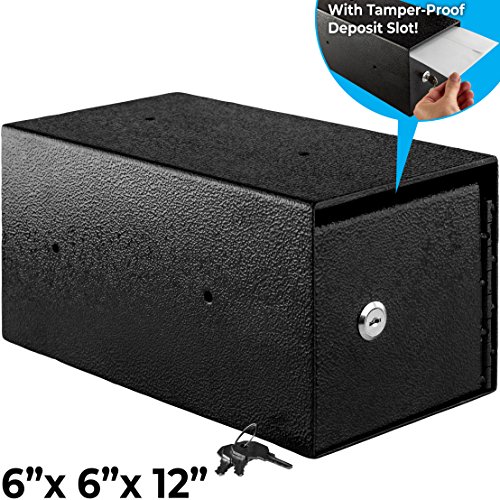 Nova Supply Mountable Cash Drop Box with Tamper-Proof Slot. Great as a ...
