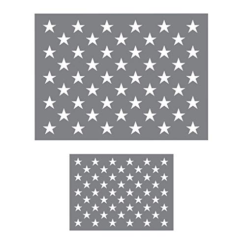 Generic American Flag Star Stencil Template - American Flag Stencils ...