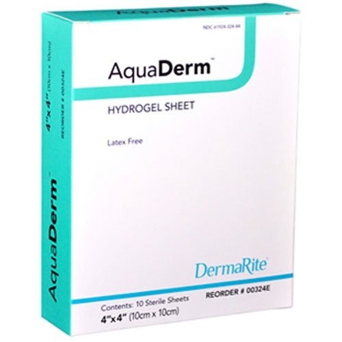 DERMARITE INDUSTRIES AquaDerm Hydrogel Sheet Model: 00324E by DermaRite