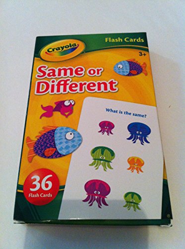 Crayola "Same or Different" Flash Cards (36 cards) Ages 3+ years