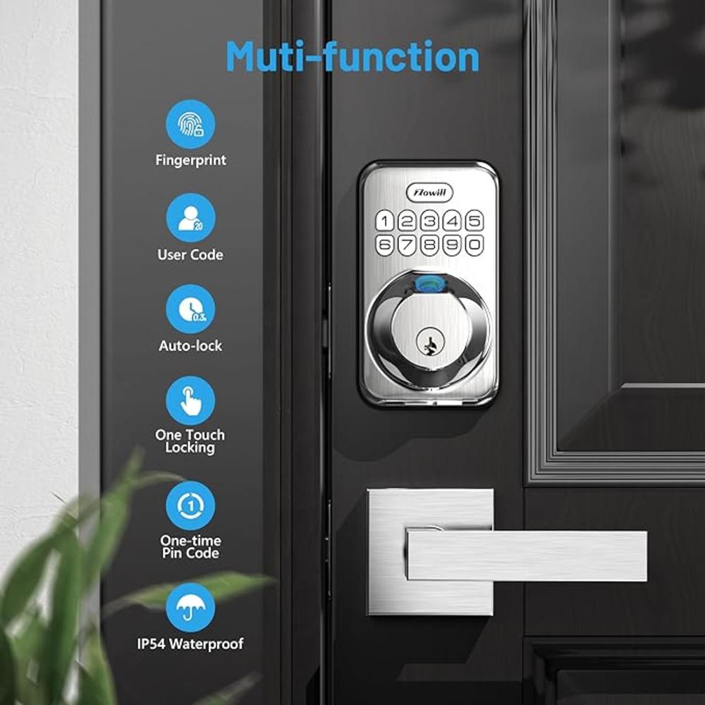 Zowill Open Box Zowill Fingerprint Door Lock Keypad 2 Handles Keyless ... Zowill Open Box Zowill Fingerprint Door Lock Keypad 2 Handles Keyless ...