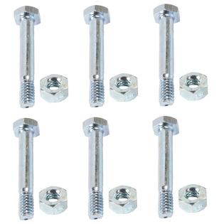 6 Pack Laser 57042 Shear Pins And Nuts Fits Ariens 510016 51001600