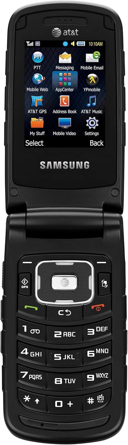 CXG4SP2I80 Samsung Rugby 2 A847 Black (AT&T) Rugged Flip Phone