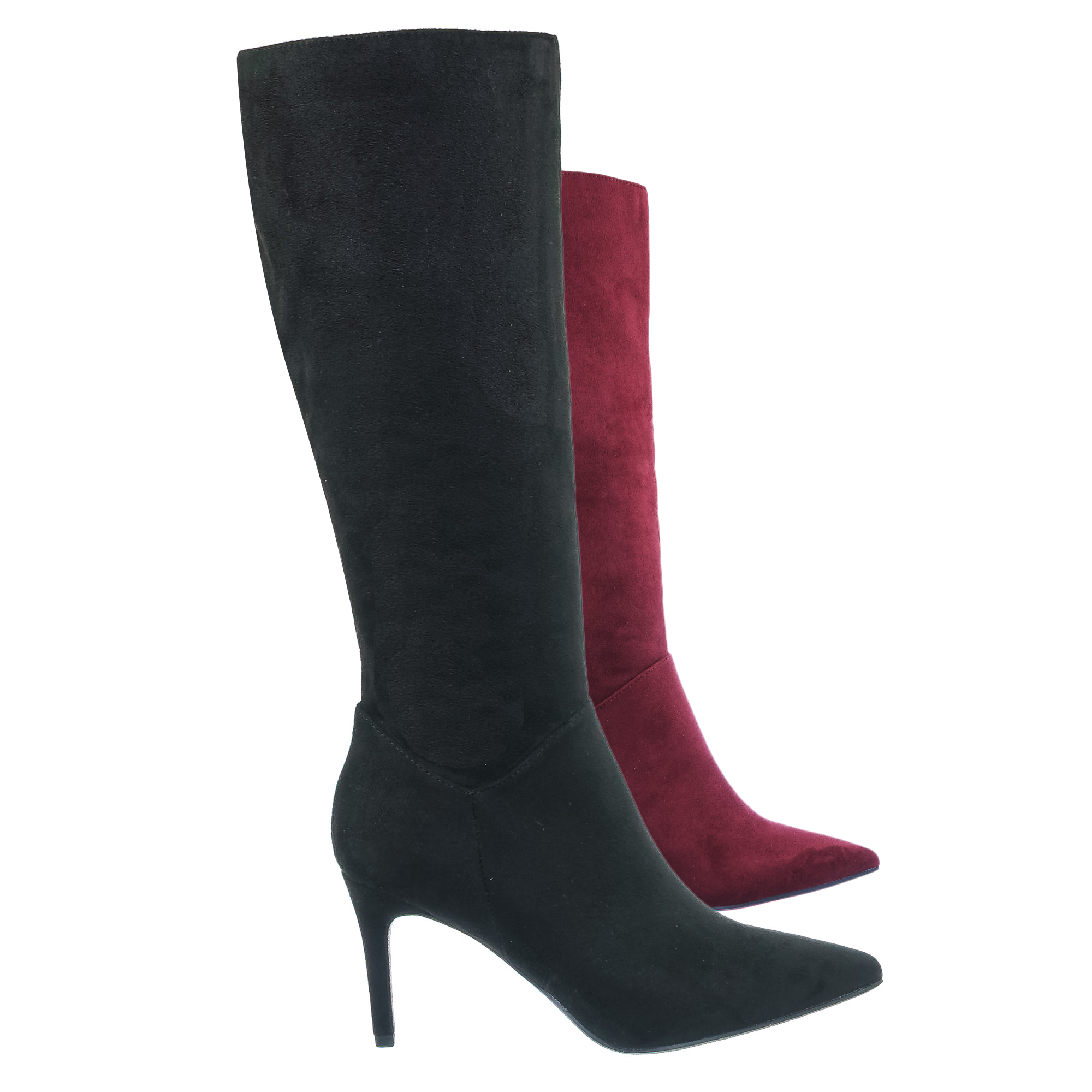 Delicious High Heel Dress Boots - Women Pointed Toe Knee High Shafts
