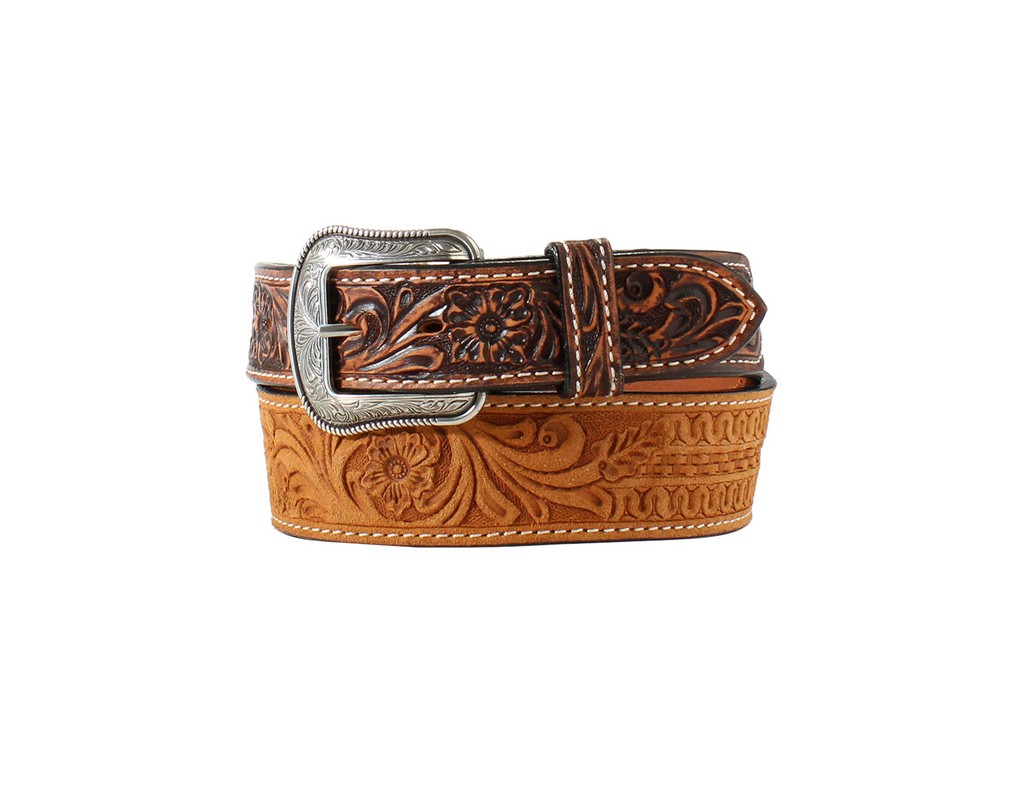 3D Western Belt Mens Roughout Body Hand Tooled Tapered D100015602