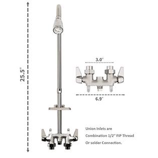 Artiwell Artiwell Outdoor Shower Fixture System with Rustproof Riser artiwell-artiwell-outdoor-shower-fixture-system-with-rustproof-riser