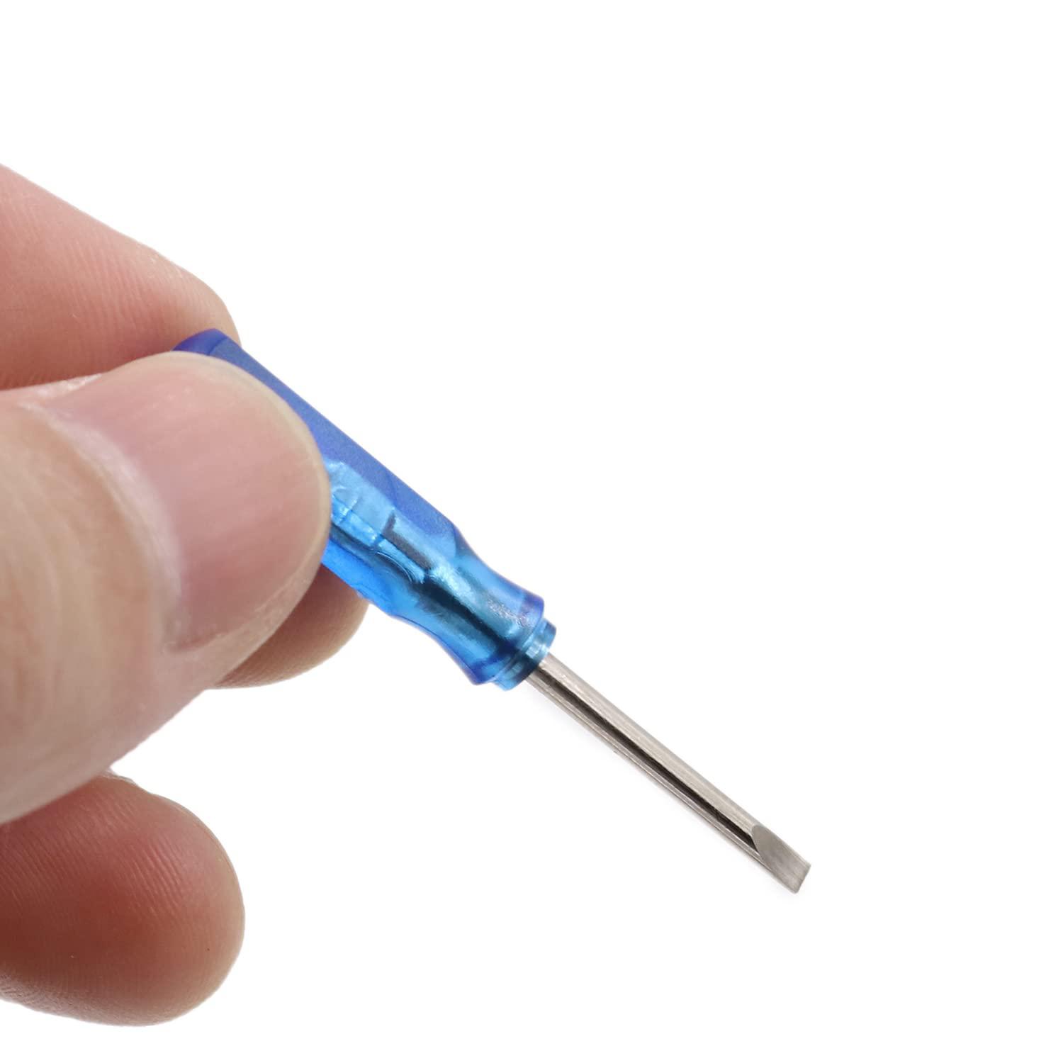 GENNEL 100pcs 45mm x 2mm 2.0mm mini size slotted word flat screwdrivers ...