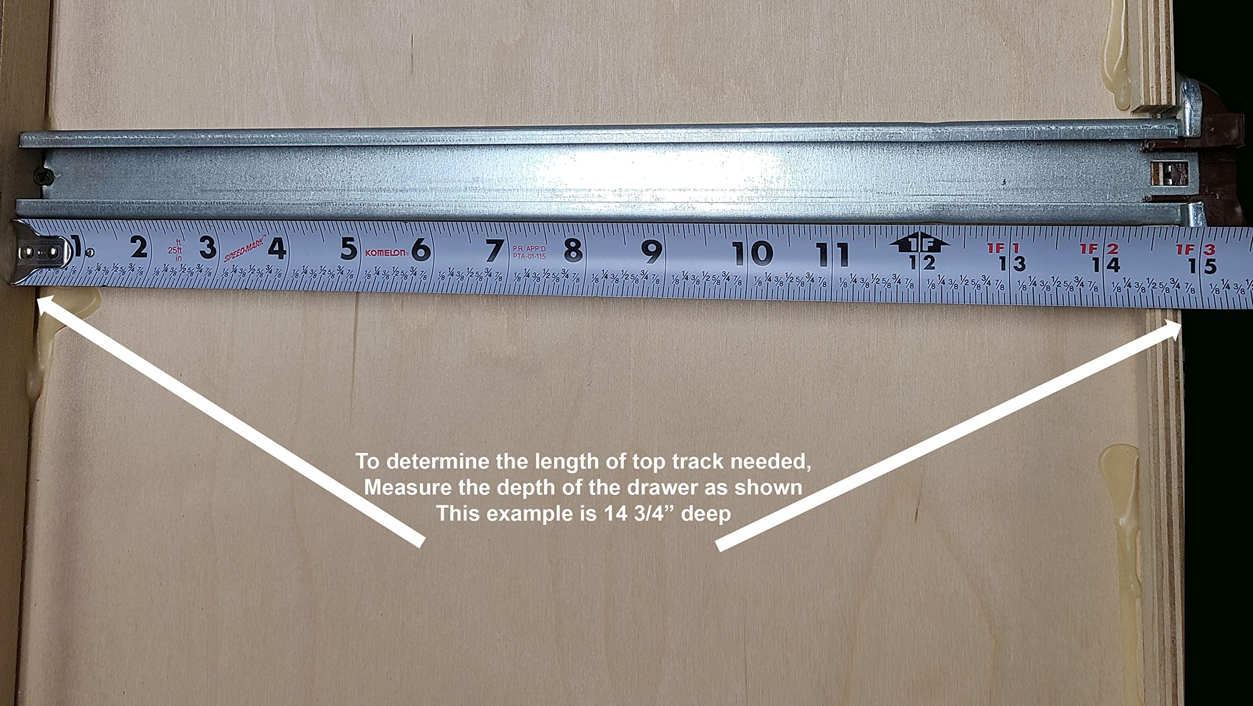 Kenlin kenlin rite-trak ii replacement drawer track slide kit with drawer guides and screws