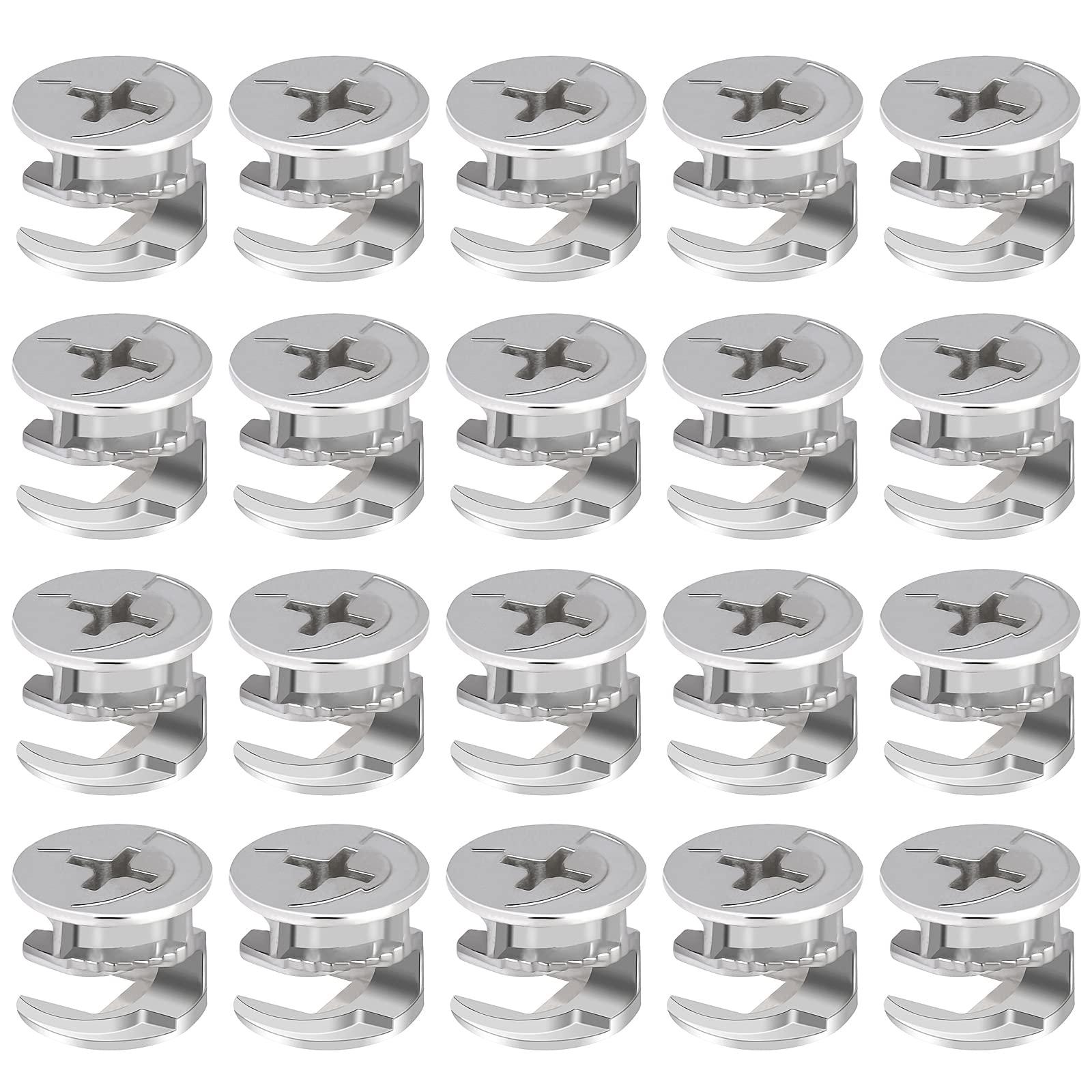 Ruisenda 20 pieces furniture cam lock fasteners 15mm x 12mm furniture ...