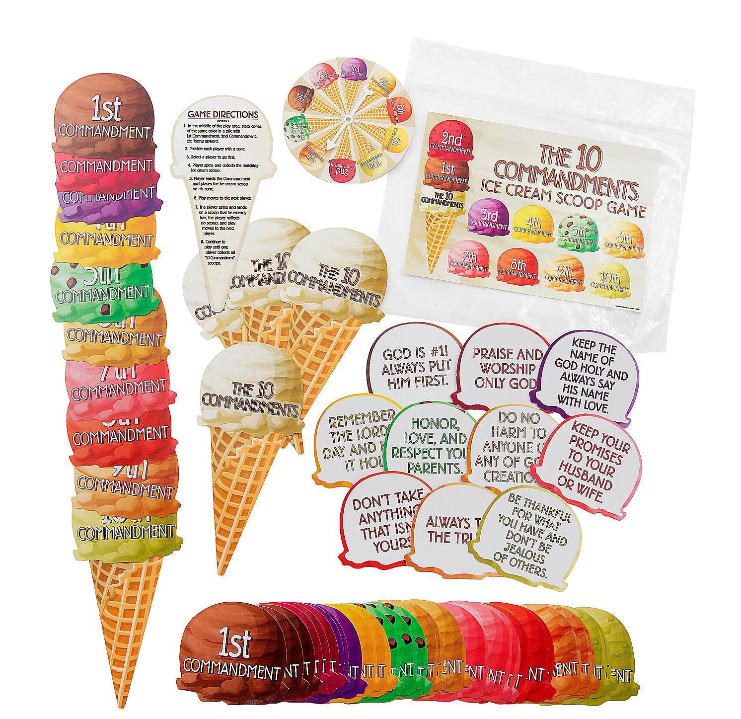 fun express ten commandments ice cream scoop game - religious and ...