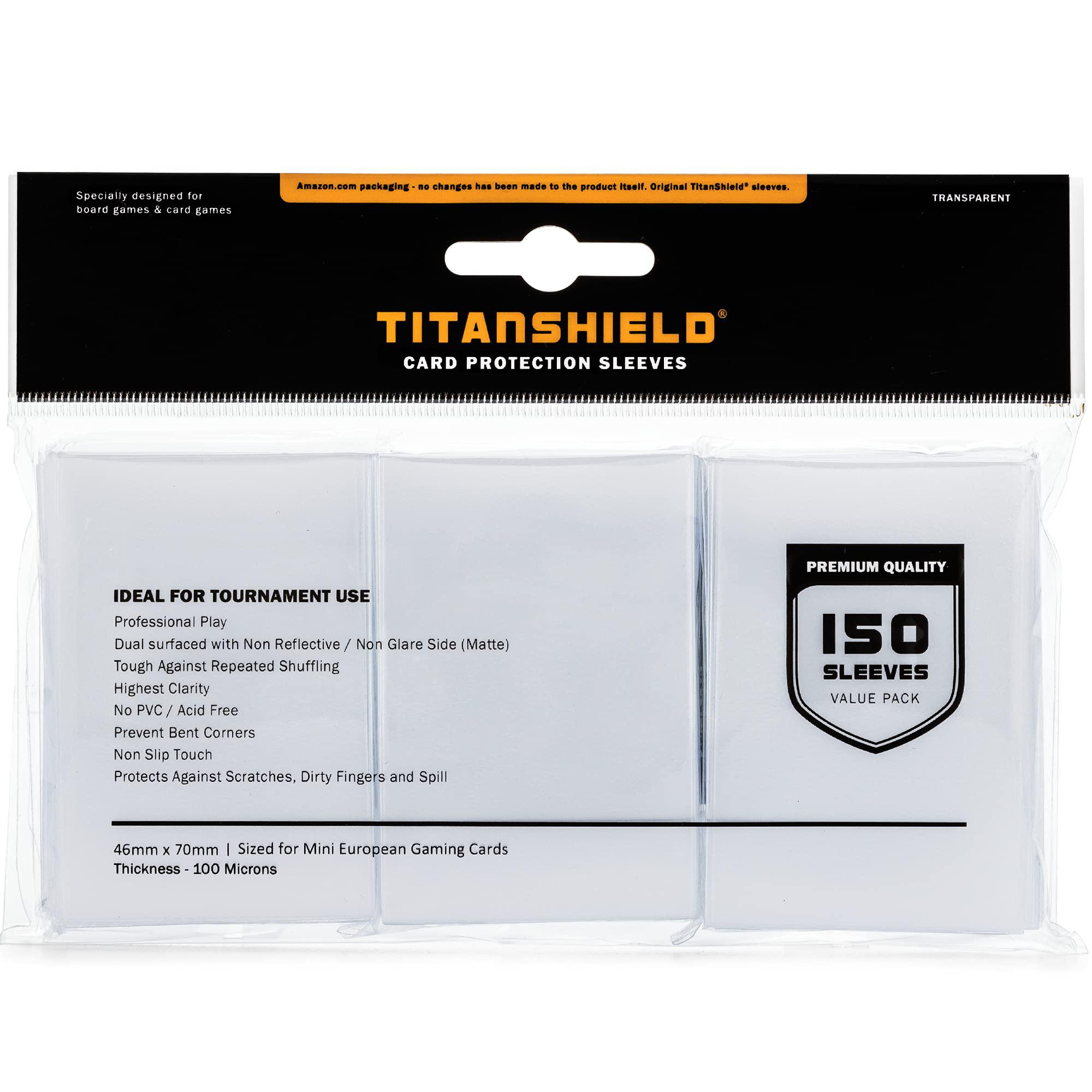 Titanshield 150 Sleeves Mini European Sized Board Game Card Sleeves titanshield-150-sleeves-mini-european-sized-board-game-card-sleeves