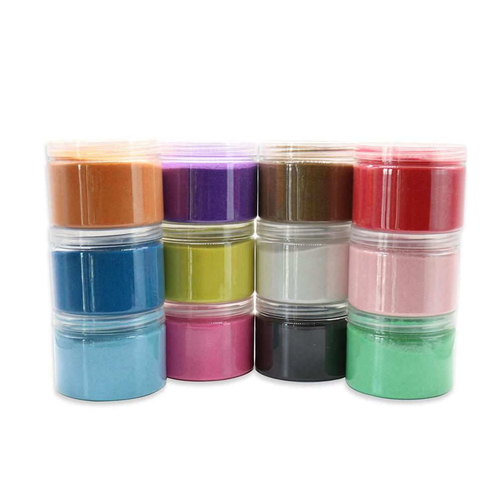 Koltose By Mash Colorful Sand Art Sand 1875 Pounds Of Colored Sand 12 Jars 25 Oz Each Non