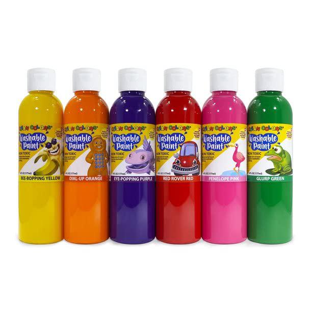 rich art washable tempera paint for kids - non toxic premium watercolor ...