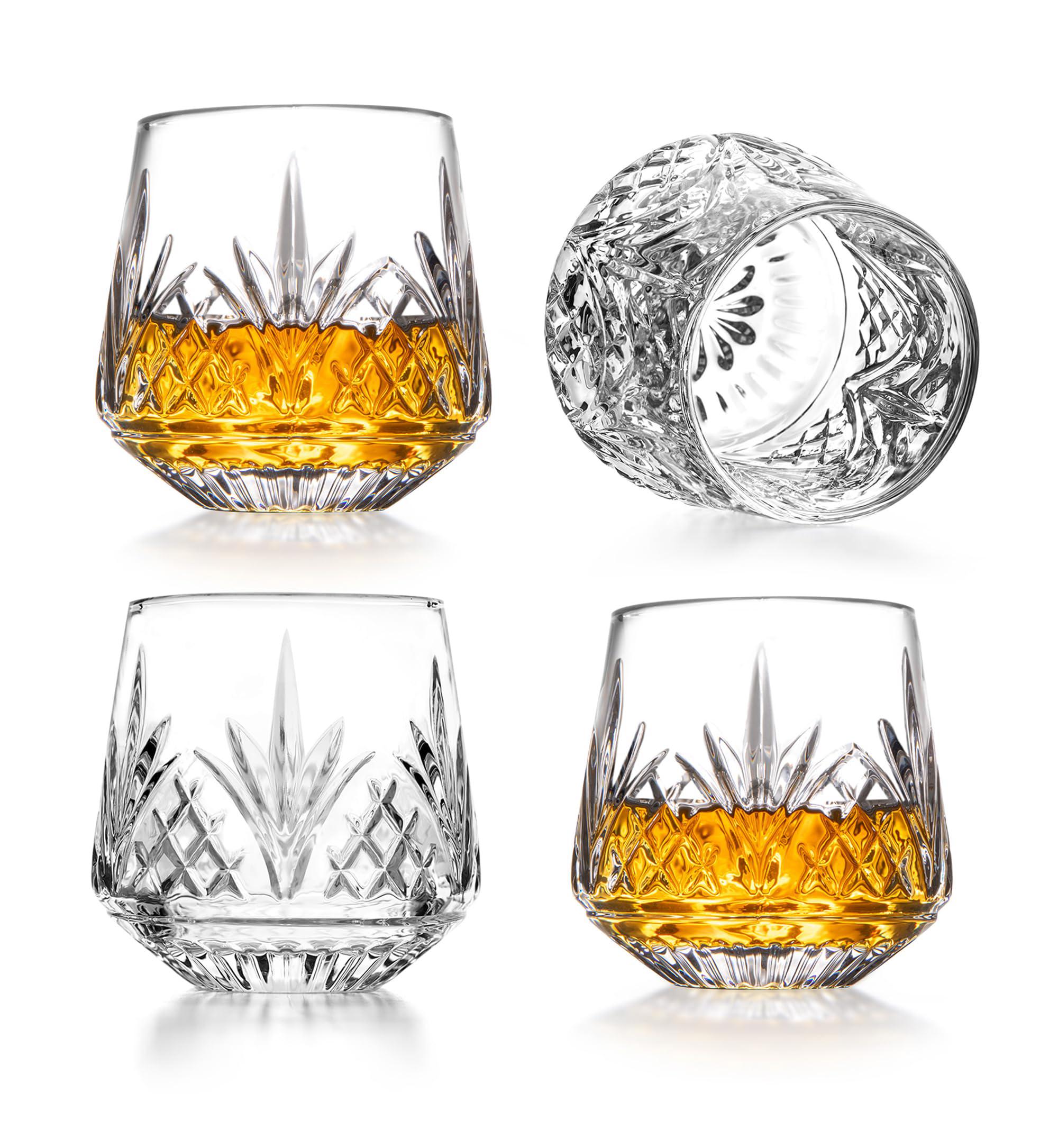 Godinger Whiskey Glasses Old Fashioned Whiskey Glasses Drinking Glasses Dublin Collection