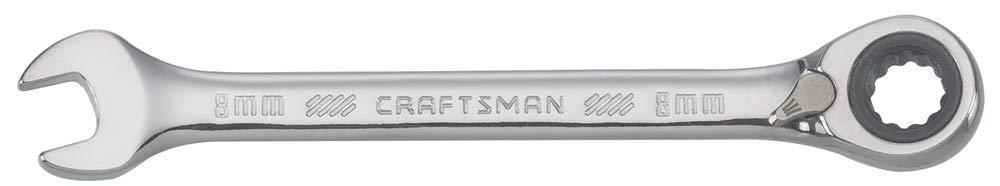 craftsman ratcheting wrench, metric, reversible, 8mm, 72-tooth, 12 ...