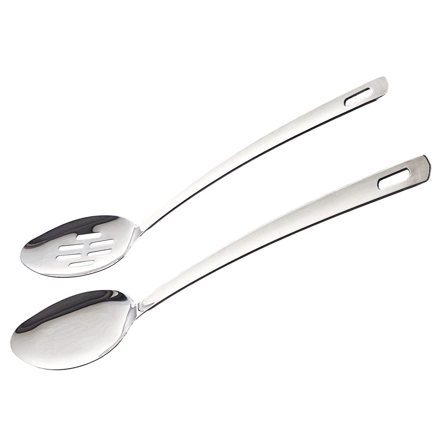 metal serving spoons