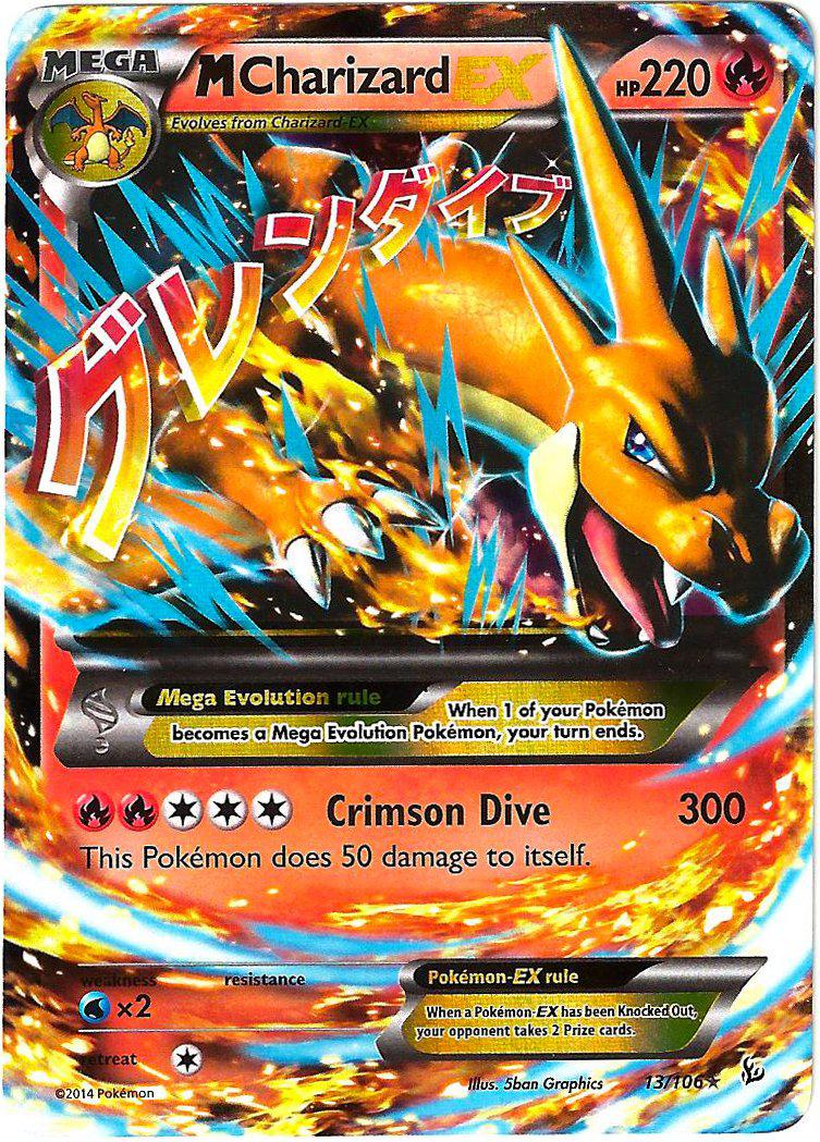 mega charizard pokemon card