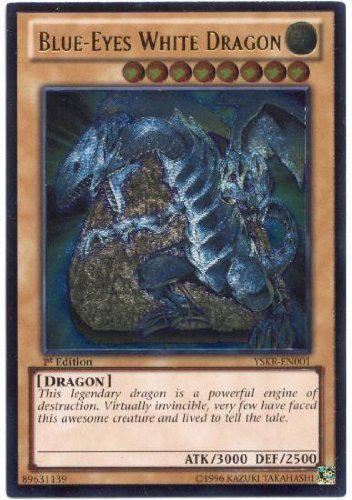 rare blue eyes white dragon card