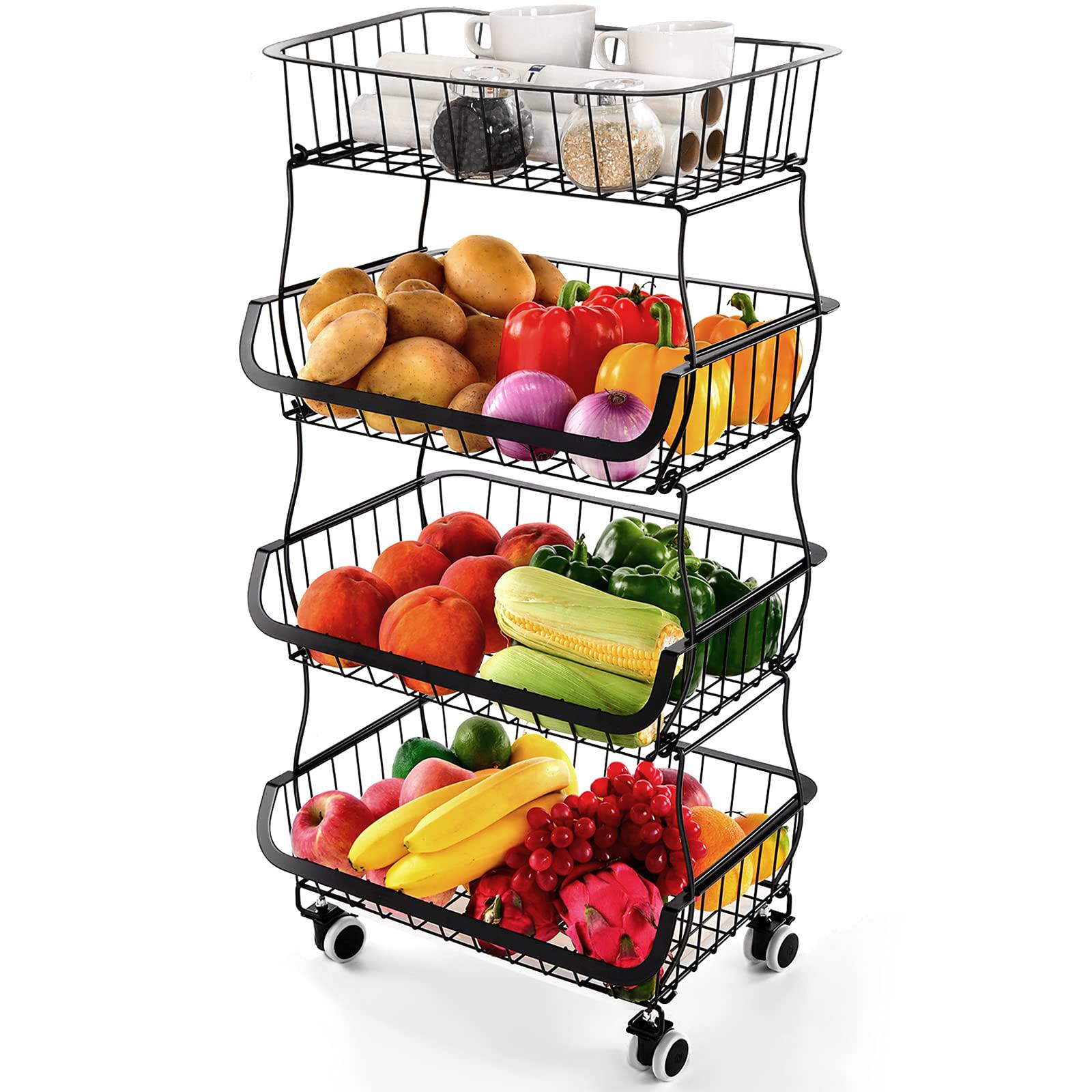 basket vegetable rack