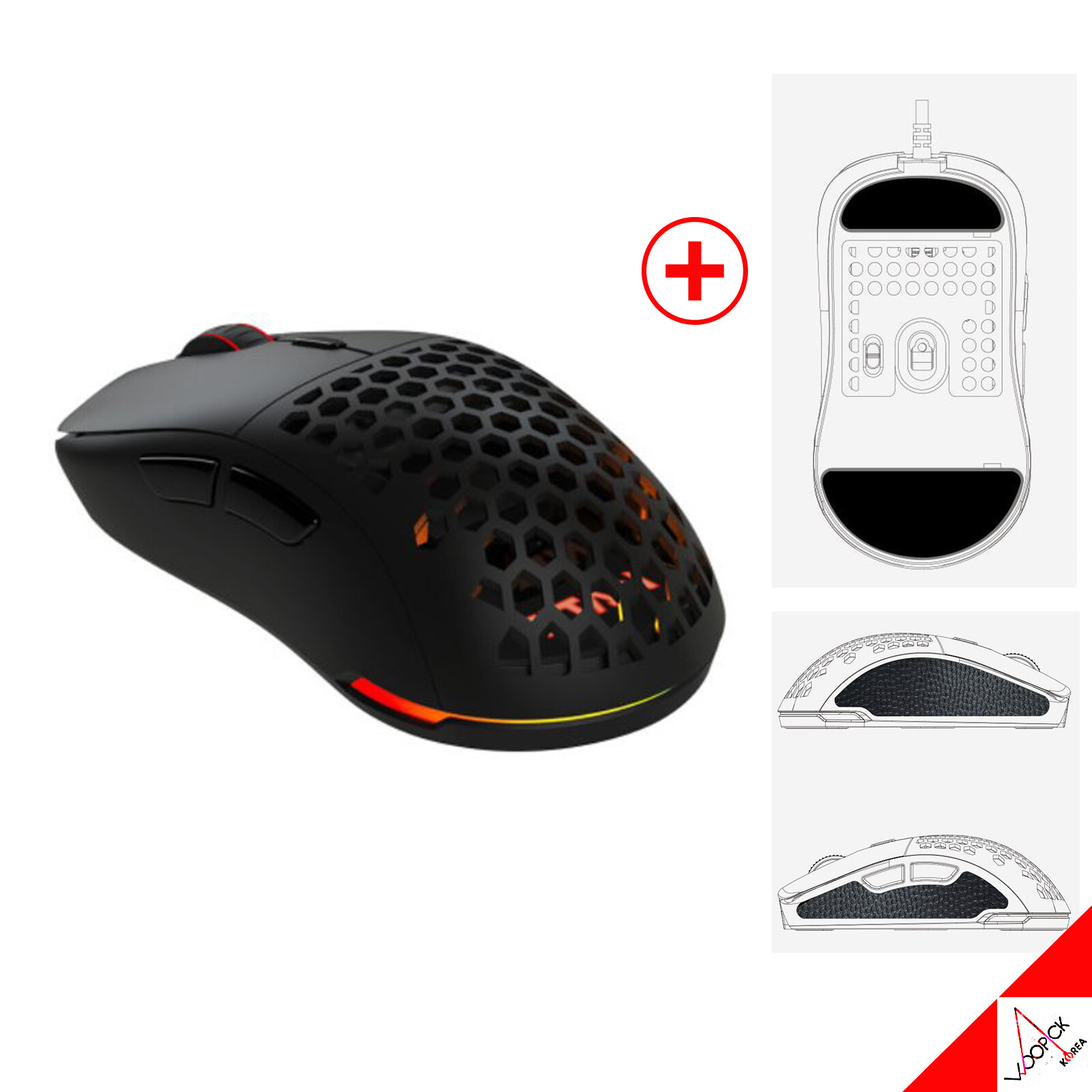 TITANGXAIR Xenics Titan GX AIR Wireless Gaming Mouse & Breaking Feet ...