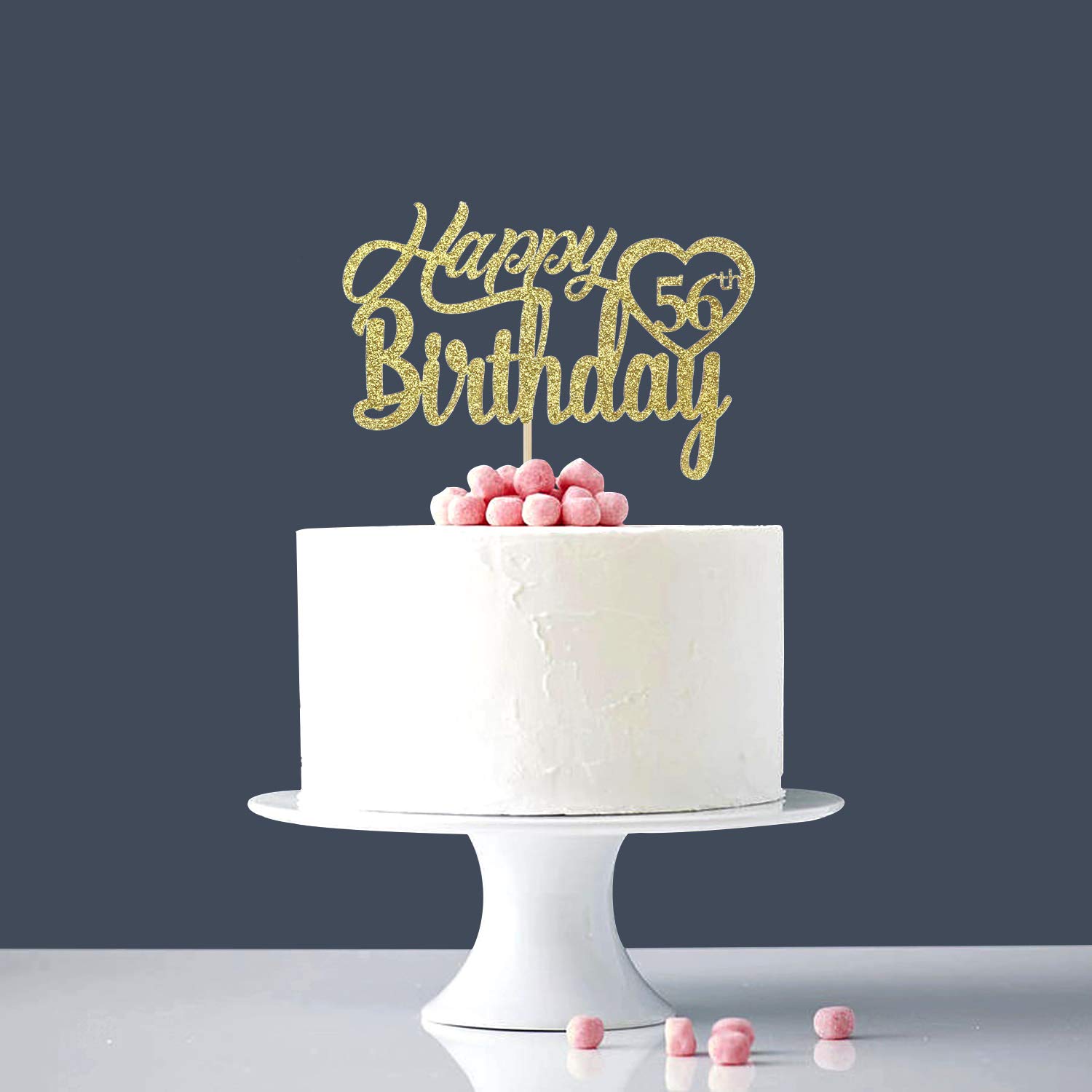 Nanvin Gold Glitter Happy 56th Birthday Cake Topper Hello 56 Cheers nanvin-gold-glitter-happy-56th-birthday-cake-topper-hello-56-cheers