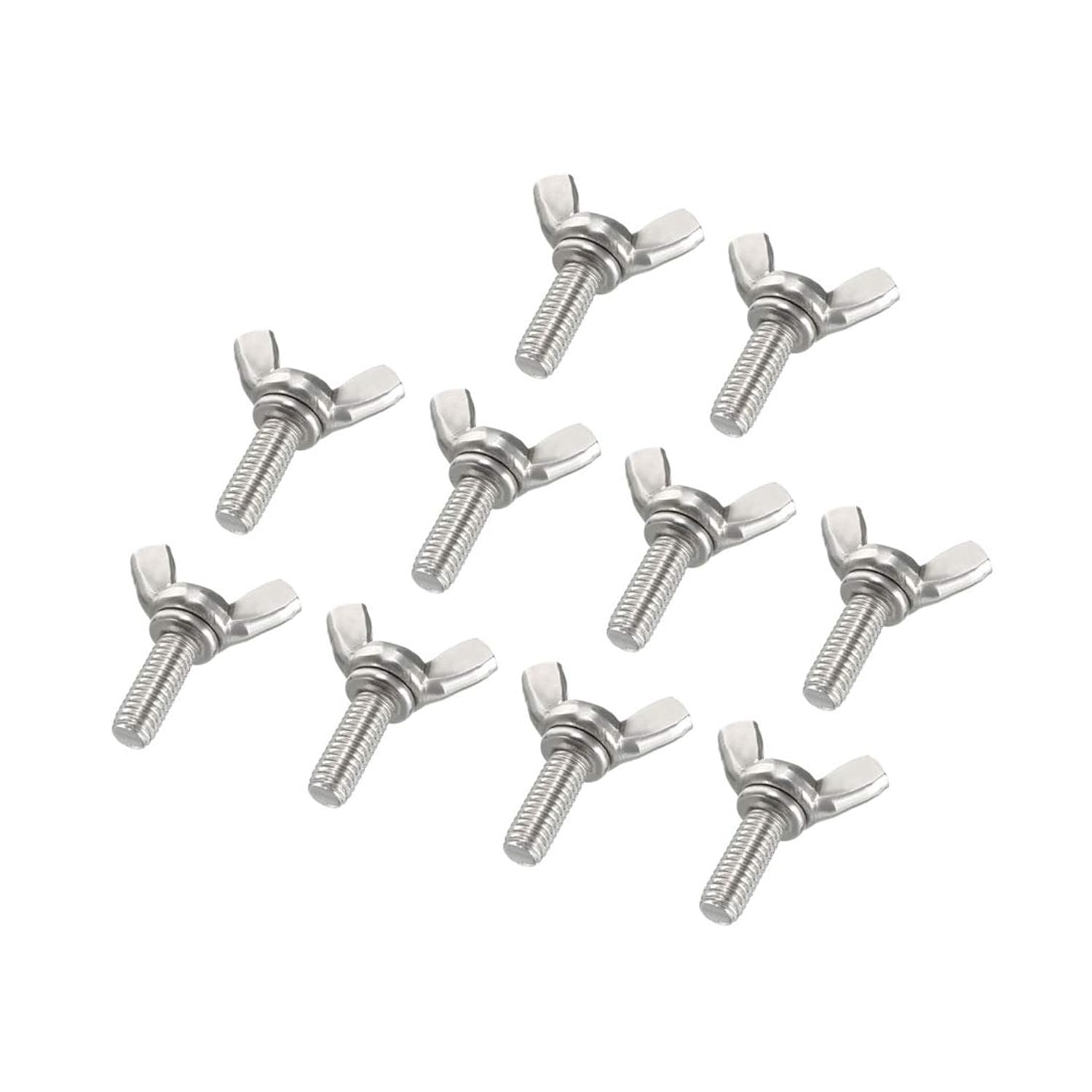 UXCELL Uxcell Wingbolt Butterfly Wing Thumb Hand Screws Bolts M6X16Mm ...