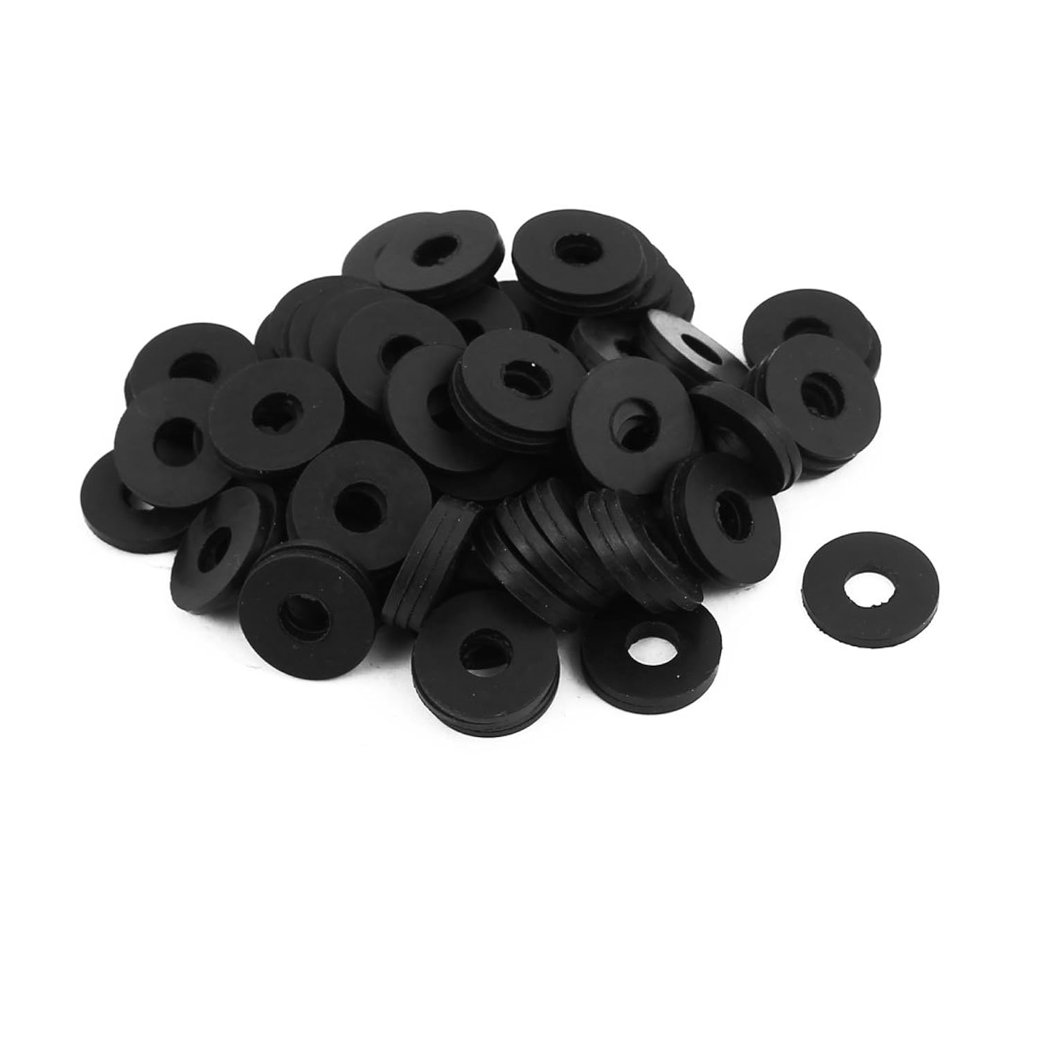 UXCELL Uxcell Rubber Flat Washers 16Mm Od 6Mm Id 1.5Mm Thickness For ...