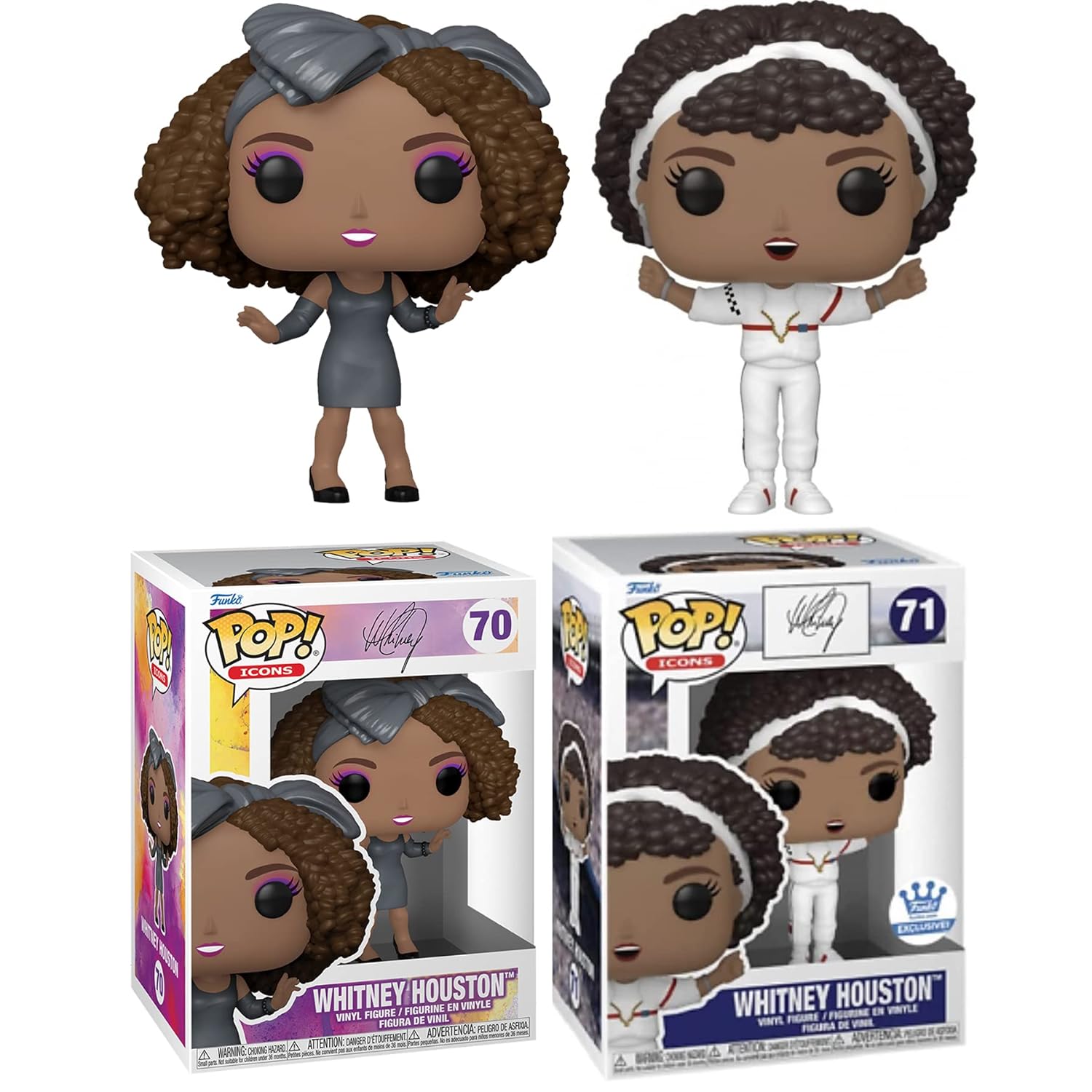 Funko Super Singer Star Pop Exclusive Compatible with Whitney Houston ...