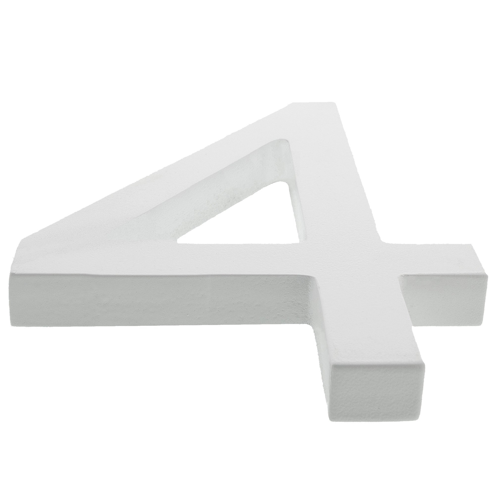 Great Choice Products Arial Font White Painted Mdf Wood Number 4 (Four ...