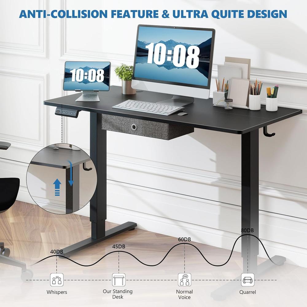 Great Choice Products Adjustable Height Electric Standing Desk With