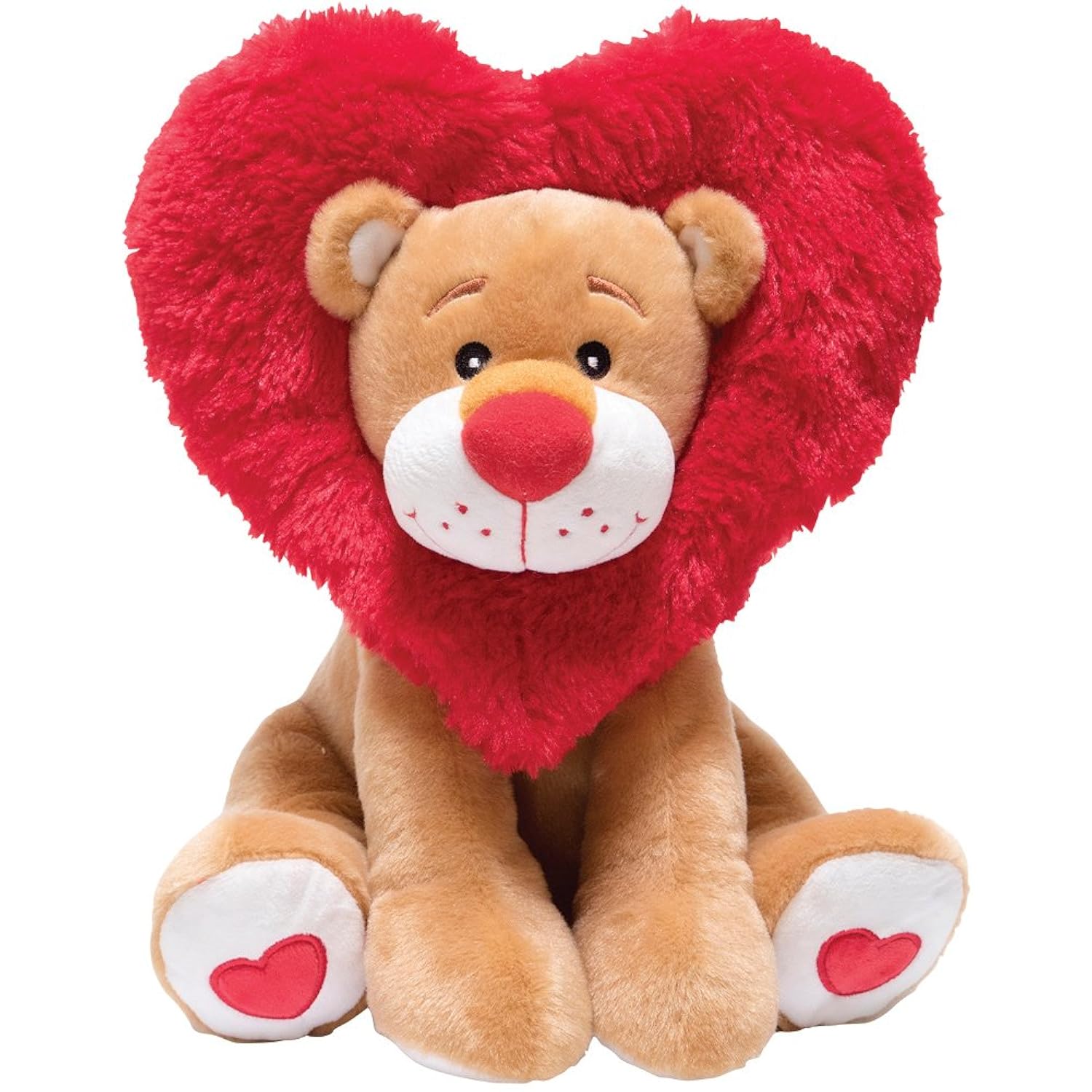 Cuddle Barn - Lionheart | Animated Valentine's Red Lion Stuffed Animal ...