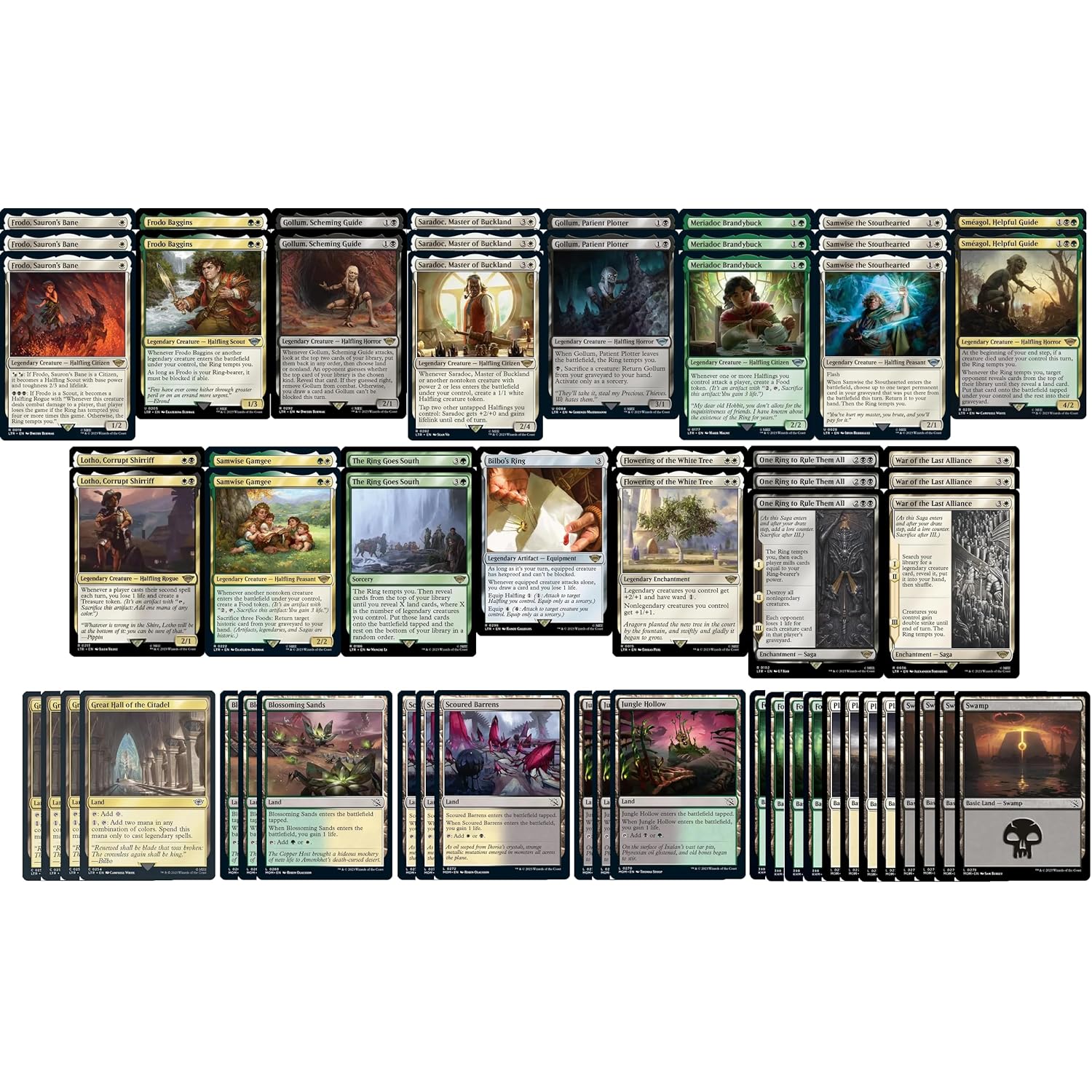 Great Choice Products Legendary Fellowship Deck - Abzan Black White ...