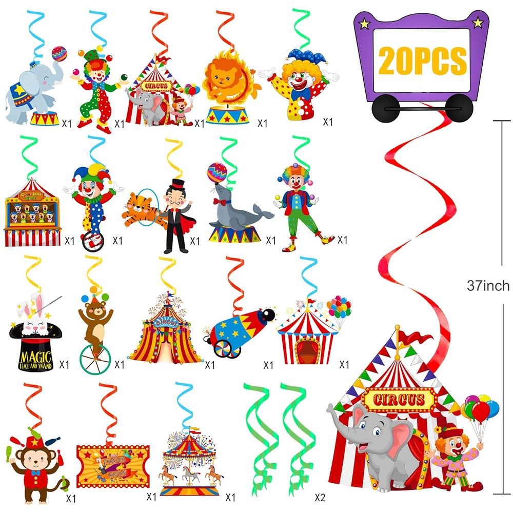 Great Choice Products Circus Carnival Hanging Swirls Carnival Birthday ... Great Choice Products Circus Carnival Hanging Swirls Carnival Birthday ...