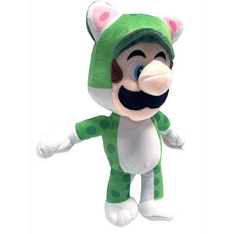 Nintendo Super Mario Cat Suit Luigi 12-inch Plush