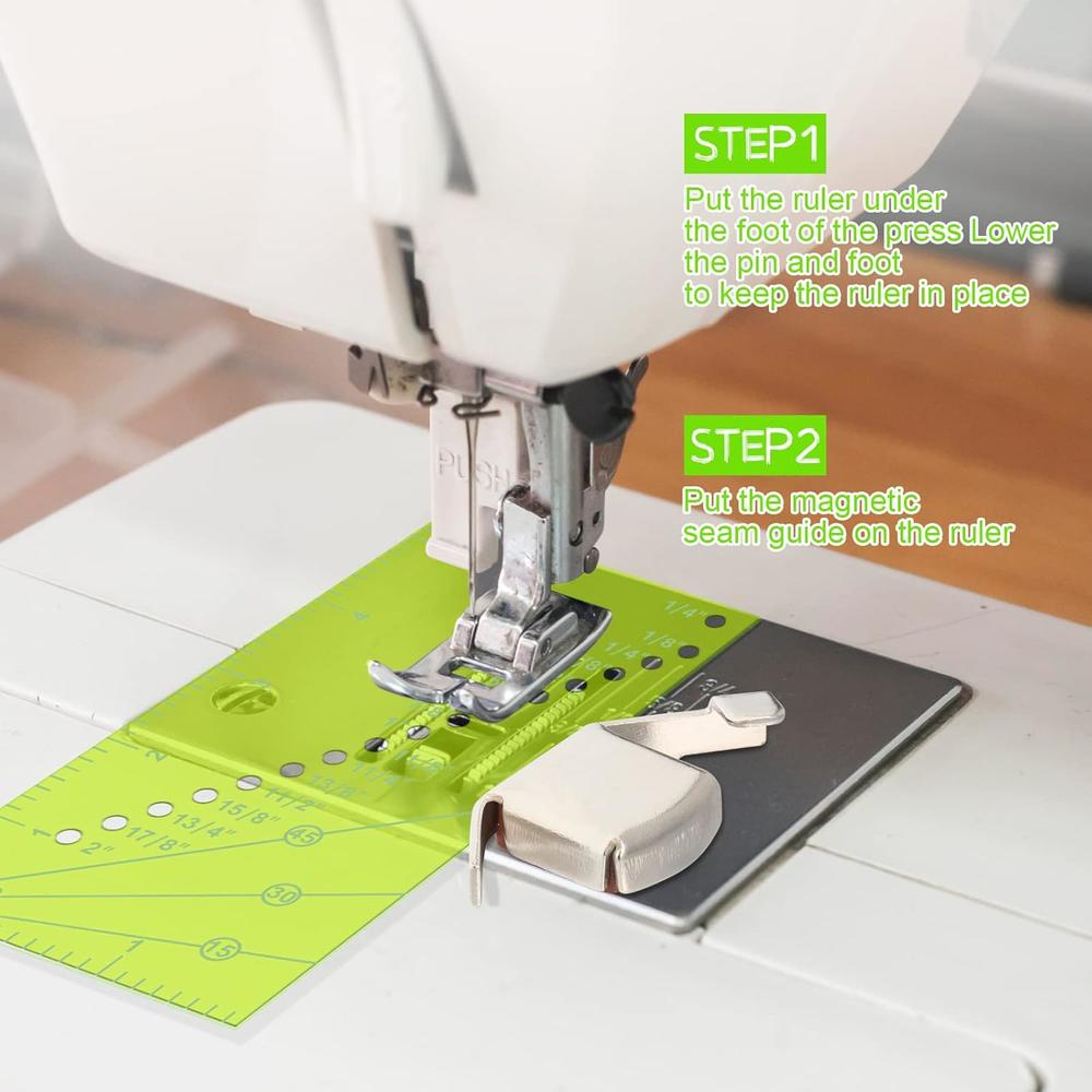 Great Choice Products 6 Pcs Magnetic Seam Guide And Seam Allowance ... Great Choice Products 6 Pcs Magnetic Seam Guide And Seam Allowance ...