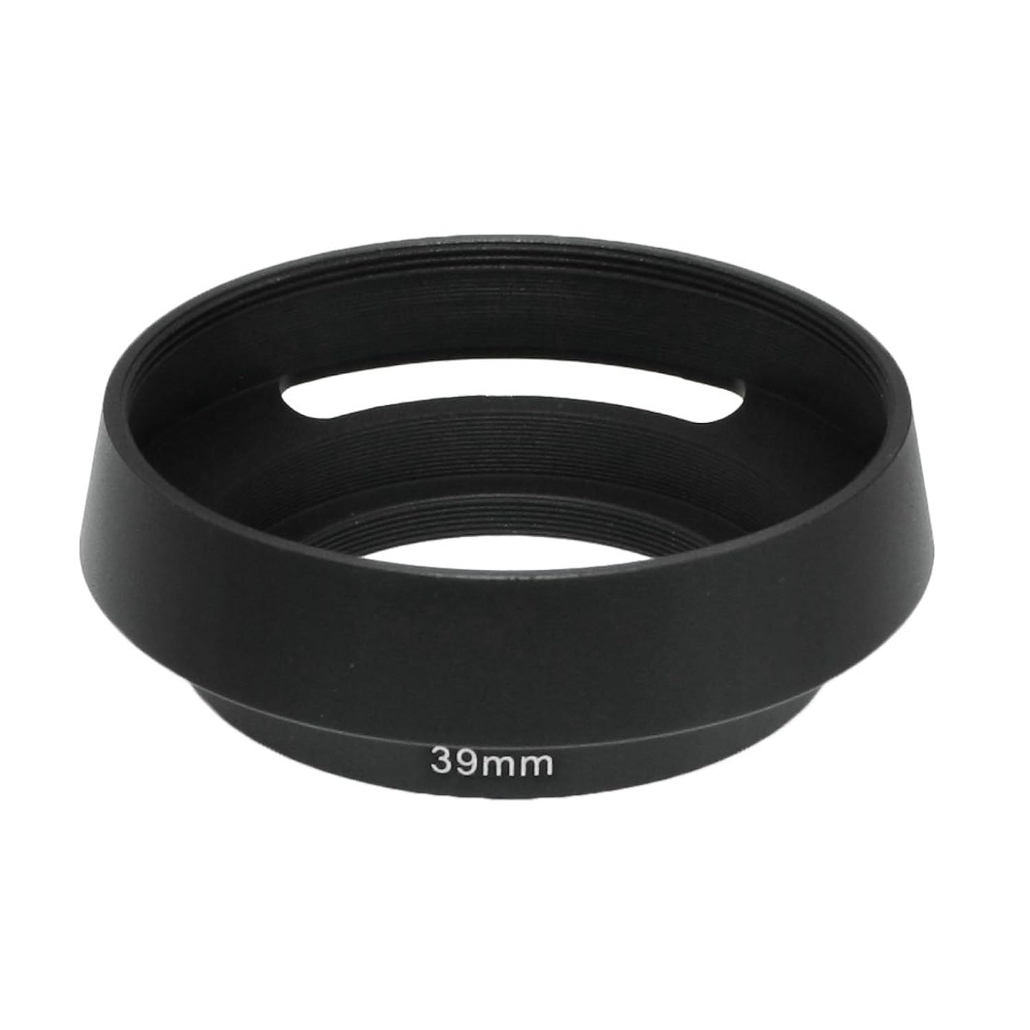 uxcell 39mm Lens Hood, Metal Screw-in Mount Camera Curved Hood Tilted ...