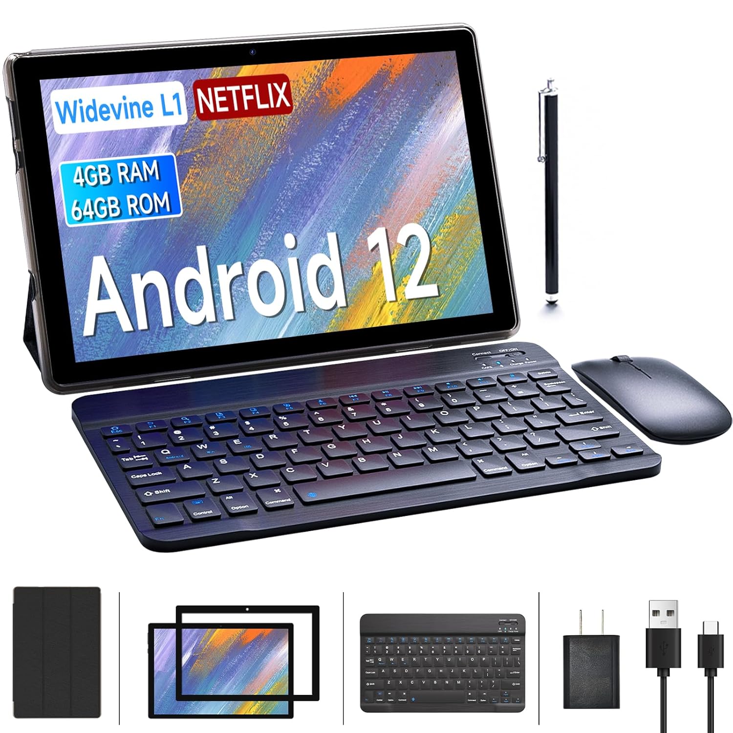 Great Choice Products 2024 Newest Android 12 Tablets 10 Inch, 2 In 1 ...