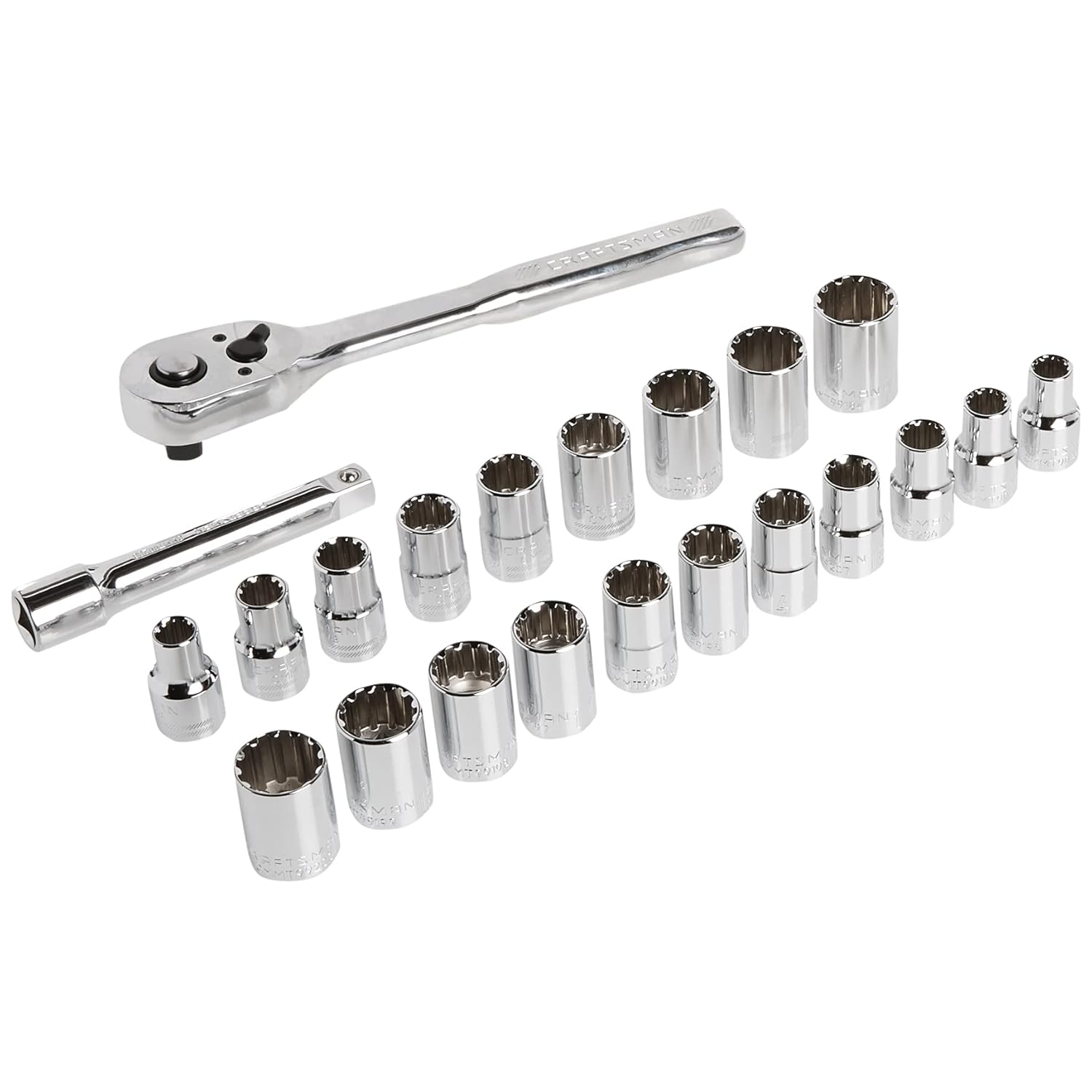 CRAFTSMAN Socket Set, Universal, 1/2
