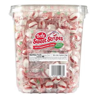 Bobs Mints Bobs Sweet Stripes Soft Peppermint Candy 350Count 61 73 Oz bobs-mints-bobs-sweet-stripes-soft-peppermint-candy-350count-61-73-oz