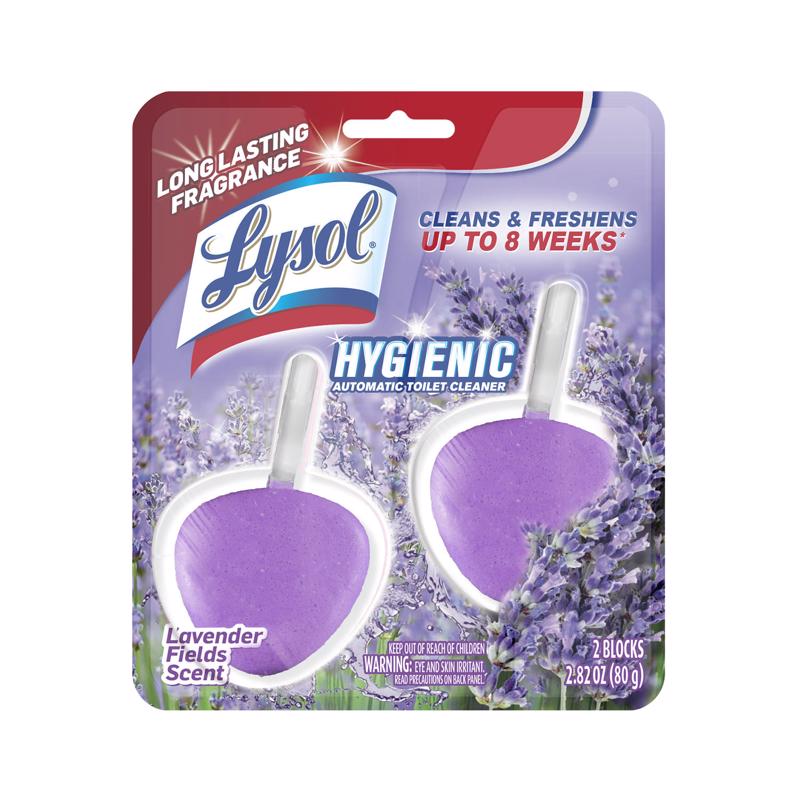 Lysol Hygienic Cotton Lilac Scent Automatic Toilet Bowl Cleaner 2.82 oz ...