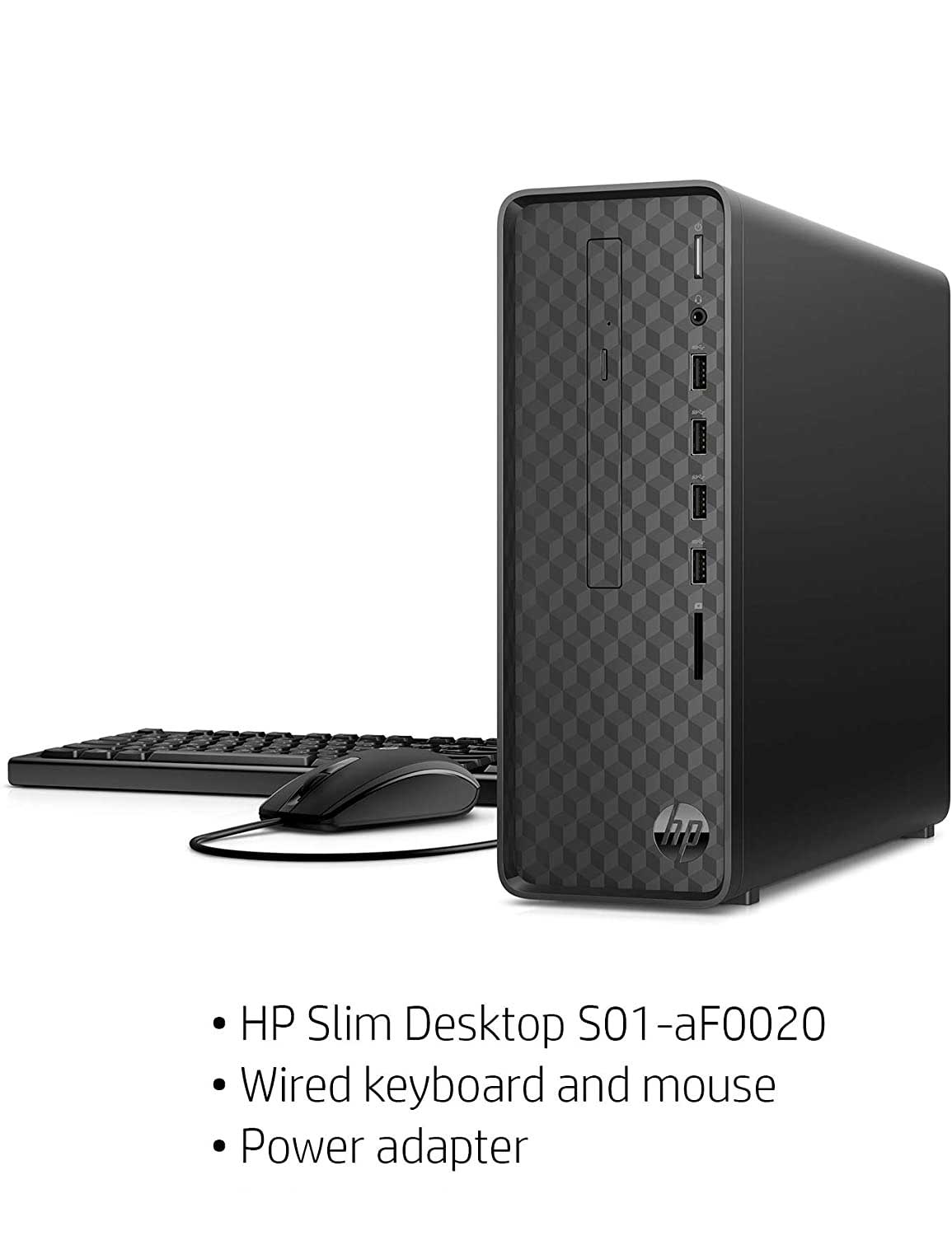 9EE58AA HP Slim Desktop S01-aF0020 PC AMD Athlon 3150U AMD Radeon ...