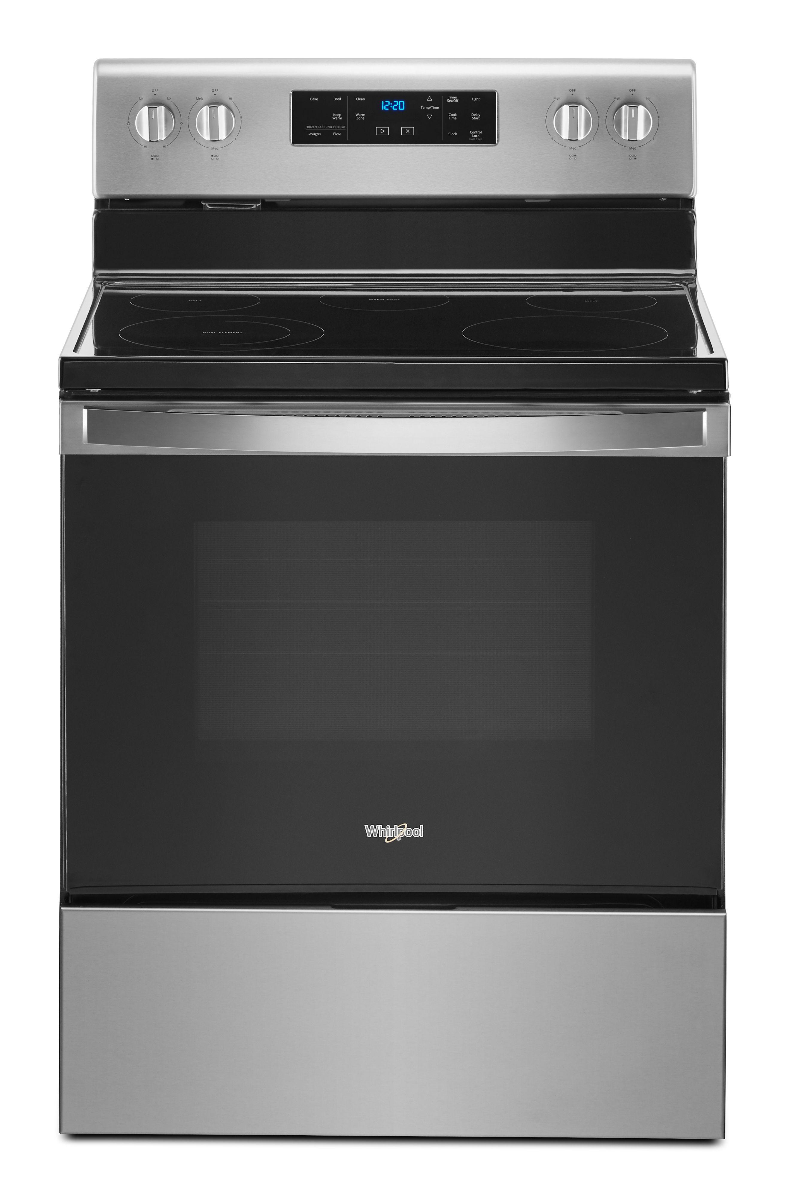 Whirlpool 30 Inch Freestanding Electric Range with 5 Heating Elements ...