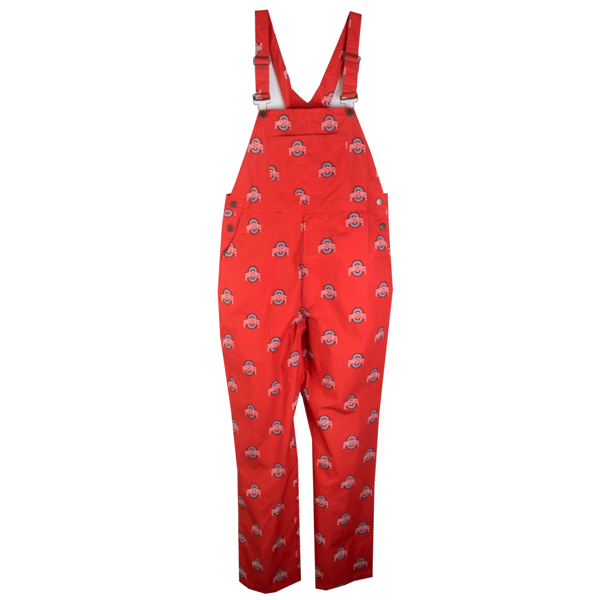 Wes And Willy Ohio State Buckeyes Mens College Lightweight Fashion Overalls