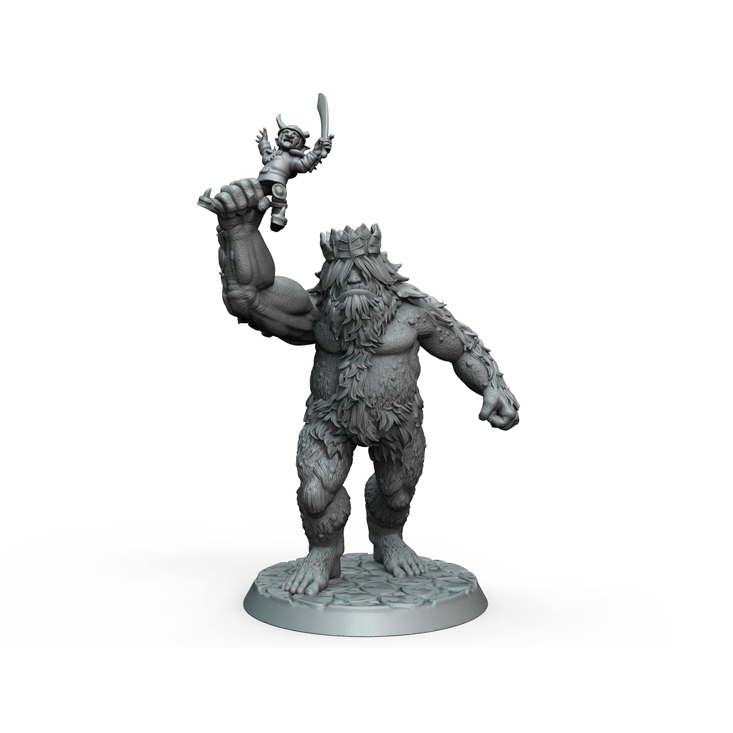 thinkstar Troll King Wielding Goblin Dnd Troll Miniature For Fantasy ...