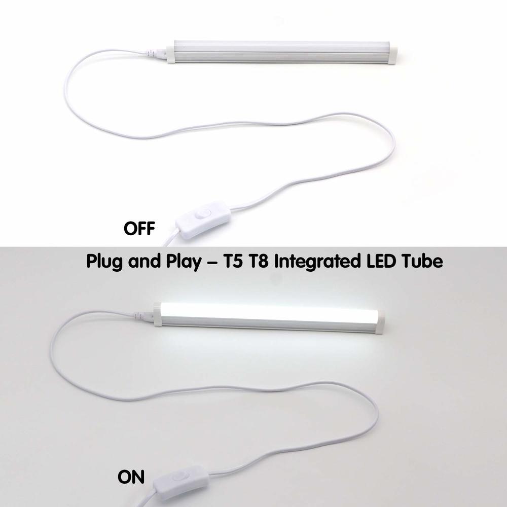Thinkstar 6ft 1 8 Meter T5 T8 Led Tube Light Power Extension Cord With