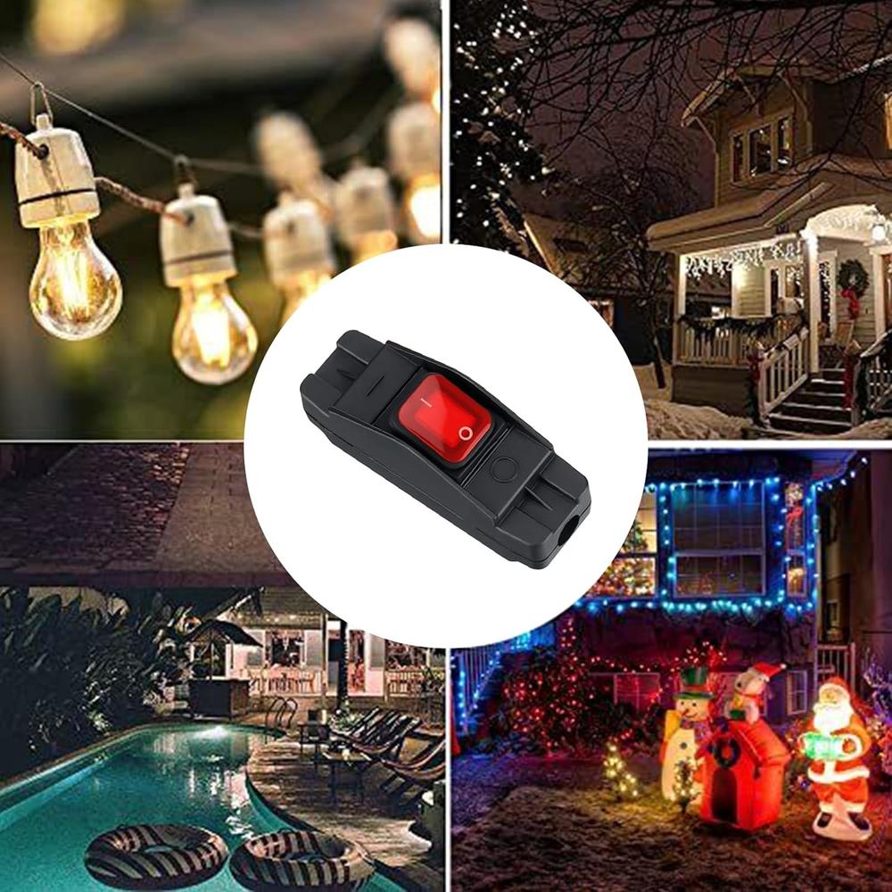 thinkstar Inline Cord Switch, 4Pcs 16A 110V Heavy Duty Waterproof ... thinkstar Inline Cord Switch, 4Pcs 16A 110V Heavy Duty Waterproof ...