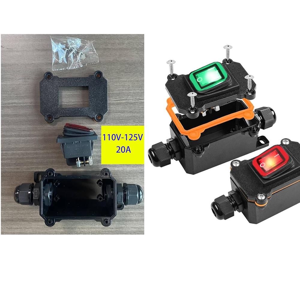 thinkstar Waterproof Inline Cord Switch,Dpst Ac 20A-125V,16A-250V ... thinkstar Waterproof Inline Cord Switch,Dpst Ac 20A-125V,16A-250V ...